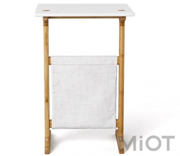 Столик Zen`s Bamboo Multifunctional Sofa Table White купити в інтернет ...